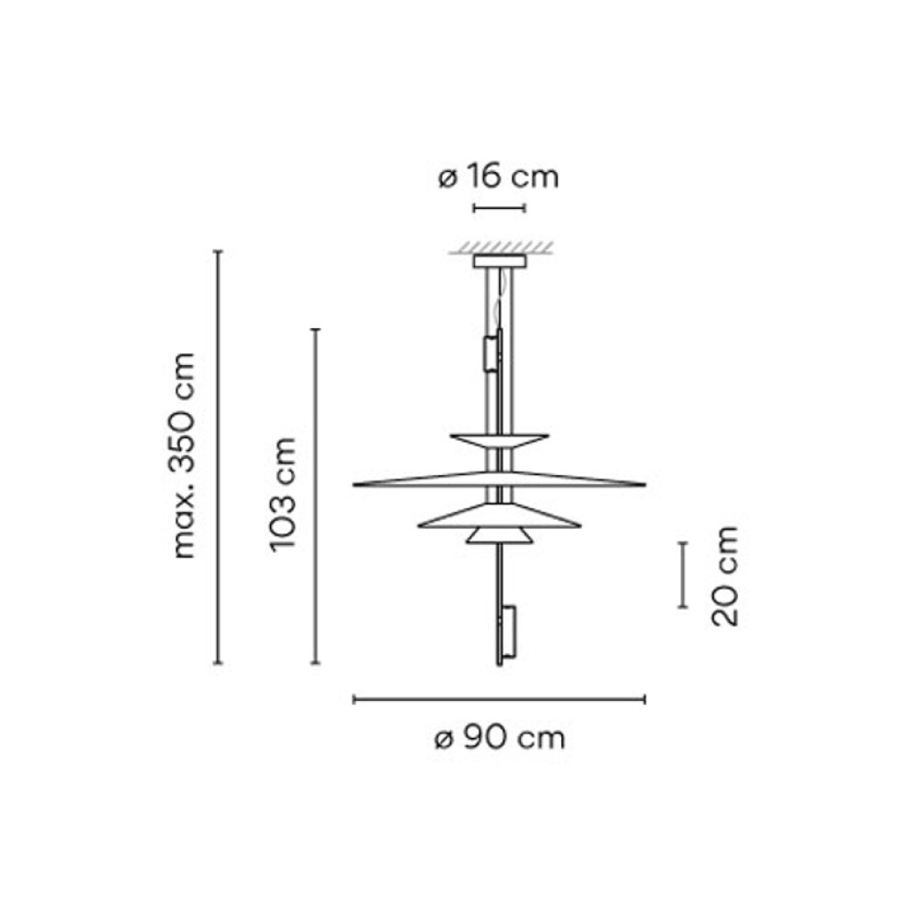 Vibia Flamingo 1550 hanglamp | HOOGSPOOR Design Light